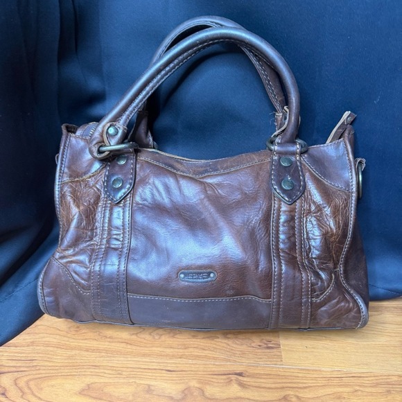 Frye | Bags | Frye Melissa Dark Brown Leather Womens Bag Satchel ...